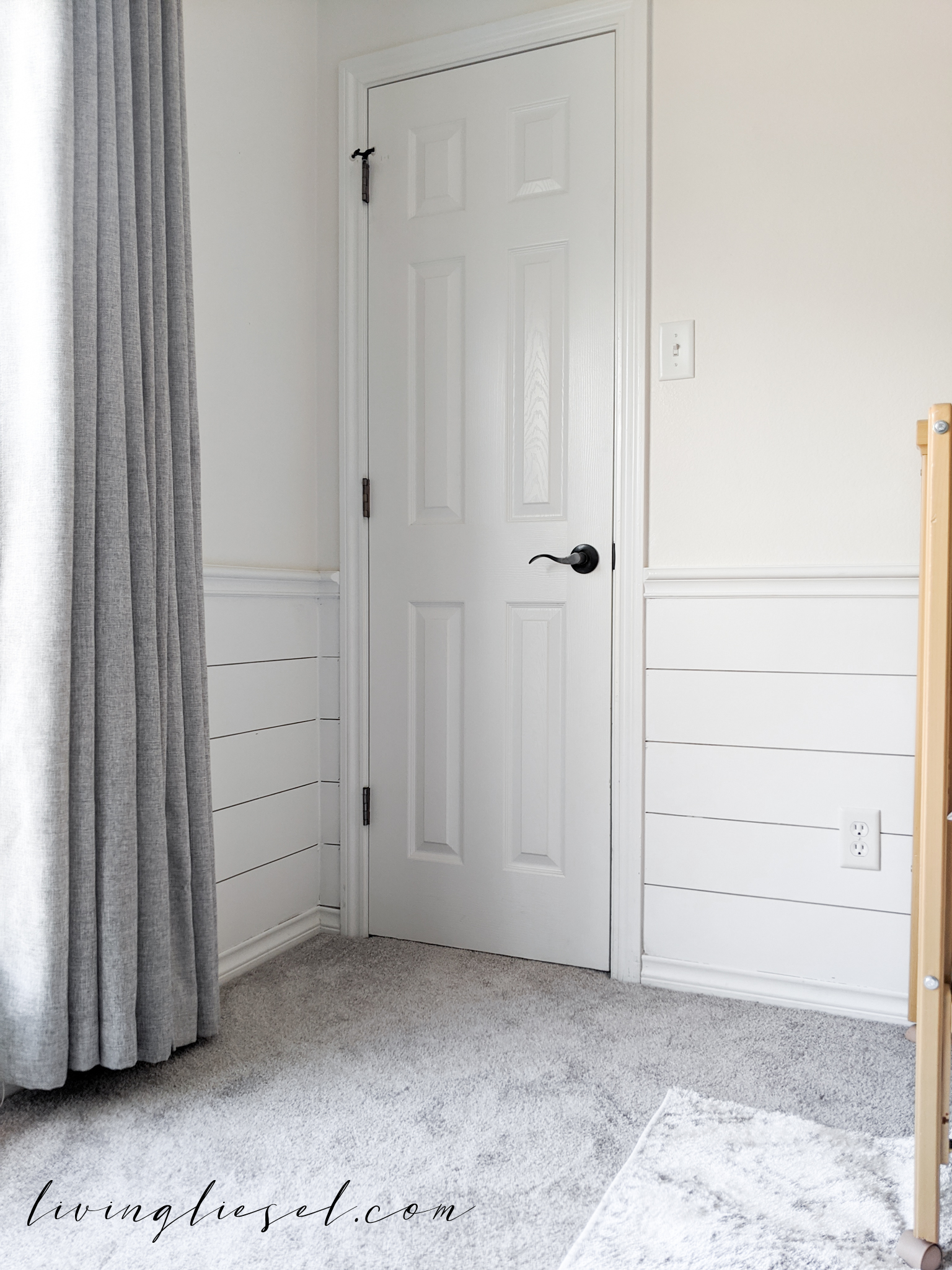 Nursery Shiplap Wainscoting • Living Liesel